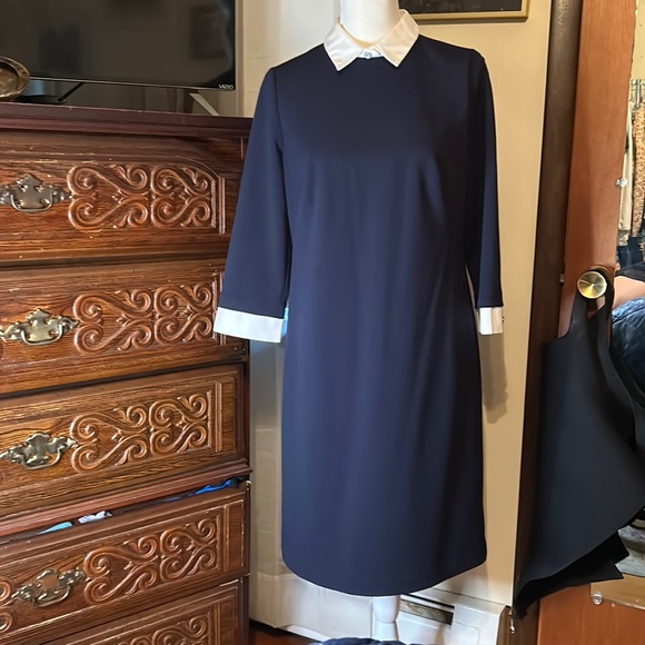 Lauren Ralph Lauren | Dresses | Lauren Ralph Lauren Navy Blue White ...